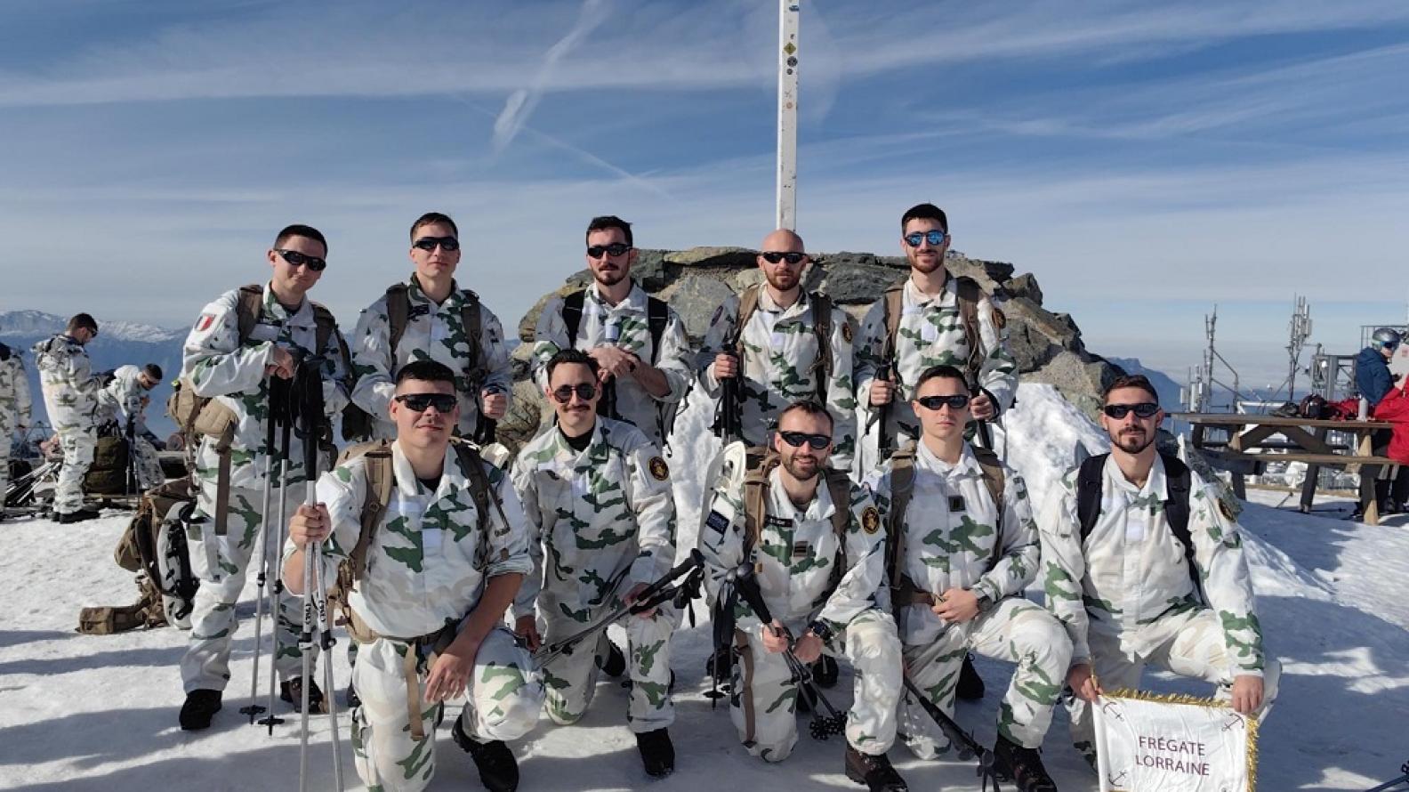La brigade de protection de la frégate Lorraine en stage d’entraînement ...
